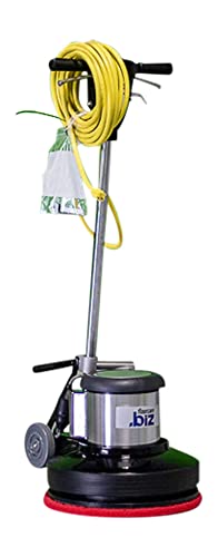 USA-CLEAN X17SS Floor Scrubber Machine - 17 inch (432mm) Cleaning Path - Industrial Commercial Use, Walk-Behind, Plug-in Electric, Quiet, and Easy to Use