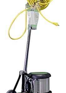 USA-CLEAN X17SS Floor Scrubber Machine - 17 inch (432mm) Cleaning Path - Industrial Commercial Use, Walk-Behind, Plug-in Electric, Quiet, and Easy to Use