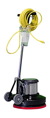 USA-CLEAN X17SS Floor Scrubber Machine - 17 inch (432mm) Cleaning Path - Industrial Commercial Use, Walk-Behind, Plug-in Electric, Quiet, and Easy to Use