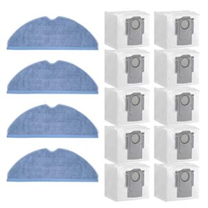 home times 14pcs dust bag and mop pads for roborock q7+/q7max+/q7 maxv vacuum docking