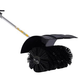 Handheld Sweeper 52CC 2 Stroke 2.3HP Powered Sweeping Broom Driveway Turf Grass Snow Cleaning Broom Tool for Garden Lawn Yard Sidewalk Sweeper Cleaner Tools 1.8M