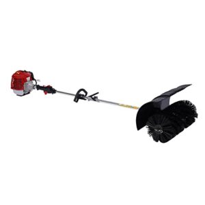 Handheld Sweeper 52CC 2 Stroke 2.3HP Powered Sweeping Broom Driveway Turf Grass Snow Cleaning Broom Tool for Garden Lawn Yard Sidewalk Sweeper Cleaner Tools 1.8M