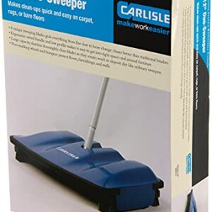 CFS 3640014 Duo-Sweeper ABS Multi-Surface Floor Sweeper, 1/2" Length Brush, 8" Length x 12" Width x 2-1/2" Height, Blue