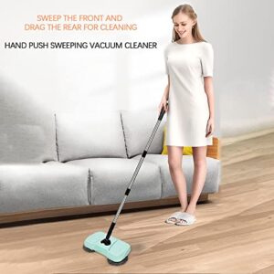 ZZKHGo 3 in 1 Sweeper Mop Vacuum Cleaner Hand Push Floor Cleaner - Hand Push Sweeper Household Lazy Suction Sweeper Cleaning Machine Floor Stall, Carpet Sweeper Cleaner for Home Office