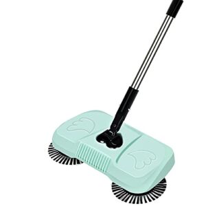 ZZKHGo 3 in 1 Sweeper Mop Vacuum Cleaner Hand Push Floor Cleaner - Hand Push Sweeper Household Lazy Suction Sweeper Cleaning Machine Floor Stall, Carpet Sweeper Cleaner for Home Office