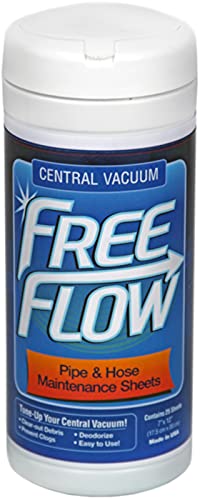 FreeFlow Central Vacuum Maintenance Sheets