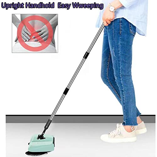 Hand Push Sweeper Household Lazy Three-in-one Suction Sweeper Cleaning Machine Floor Stall (47 in)