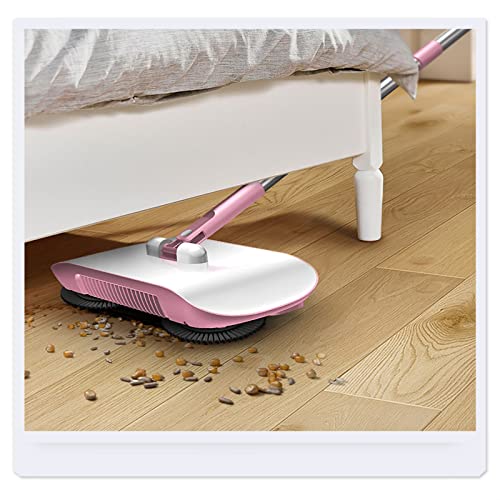 TOUMENY Hand-Push 𝐒weeper, Home Lazy Three-in-One Suction 𝐒weeper, Floor 𝐂leaning Electric 𝐌op for Floor Bathroom Living Room 𝐂leaning