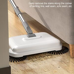 Hand Push Sweeper, Lightweight Sweeper Mop Vacuum Cleaner Hand Push Floor Cleaner Carpet Sweeper Home Sweeping Mopping Machine Vacuum Cleaner, Black, One Size