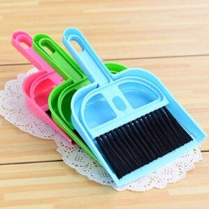 Grey990 Kitchen Mini Plastic Hand Dustpan and Brush Desk Cleaning Sweeper Dust Pan Set