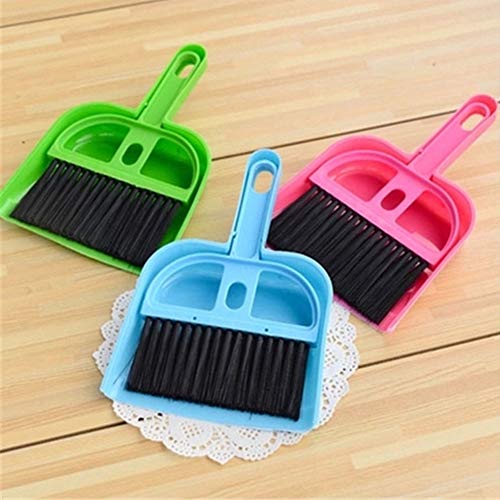 Grey990 Kitchen Mini Plastic Hand Dustpan and Brush Desk Cleaning Sweeper Dust Pan Set