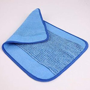 Kvatar Velcro,Washable Mop Cloth,Wick Cap Replacement for iRobot Braava 320 380 380t Floor Mopping Robot Vacuum Cleaning Replace Pad (Mop cloth4+cap2+Velcro2)