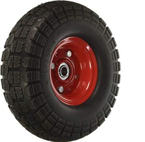 national standard 10″ flat free hand truck tire and wheel with 5/8″ center shaft hole