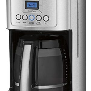 Coffee Maker by Cuisinart, 14-Cup Glass Carafe, Fully Automatic for Brew Strength Control & 1-4 Cup Setting, Stainless Steel, DCC-3200P1