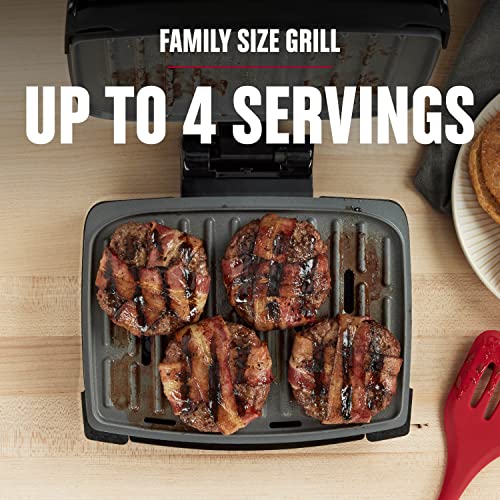 George Foreman® Contact Submersible™ Grill, NEW Dishwasher Safe, Wash the Entire Grill, Easy-to-Clean Nonstick