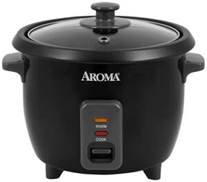 aroma housewares 6-cup (cooked) / 1.5qt. rice & grain cooker (arc-363ngb),black,6-cup cooked / 3-cup uncooked