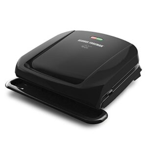 george foreman 4-serving removable plate grill and panini press, black, grp1060b