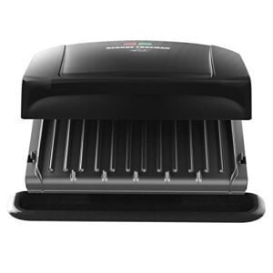 George Foreman 4-Serving Removable Plate Grill and Panini Press, Black, GRP1060B