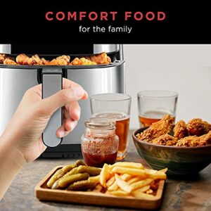 CHEFMAN Large Air Fryer Max XL 8 Qt, Healthy Cooking, User Friendly, Nonstick Stainless Steel, Digital Touch Screen with 4 Cooking Functions, BPA-Free, Dishwasher Safe Basket, Preheat & Shake Reminder