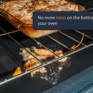 Oven Liners for Bottom of Oven - 2 Pack Large Heavy Duty Mats, 17”x25” Non-Stick Reusable Liner for Electric, Gas, Toaster Ovens, Grills - BPA & PFOA Free Kitchen Accessory to Keep Your Oven Clean