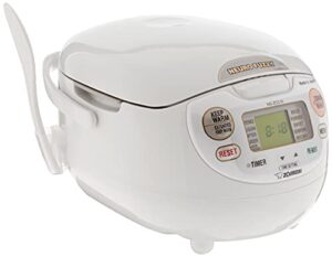 zojirushi, made in japan neuro fuzzy rice cooker, 5.5-cup, premium white