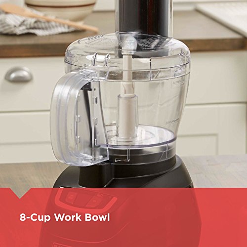 BLACK+DECKER 8-Cup Food Processor, Black, FP1600B