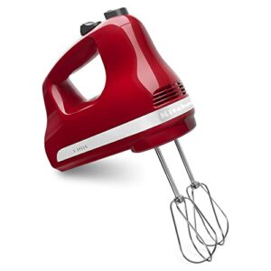 kitchenaid 5-speed ultra power hand mixer, empire red