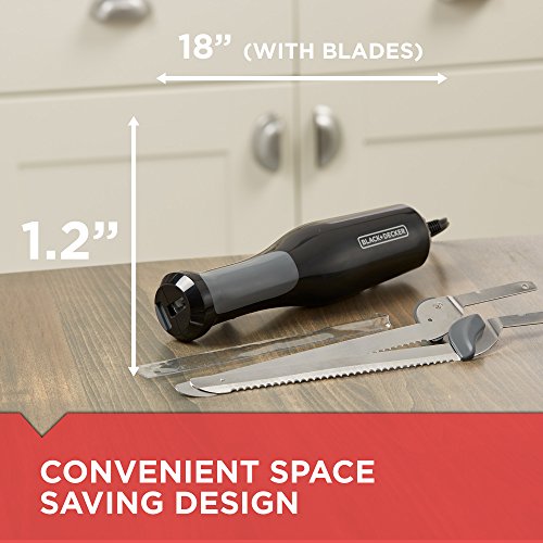 BLACK+DECKER Electric Carving Knife, Black