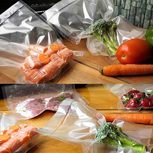 Neeyer Vacuum Sealer Bags,Seal a Meal Sealer Bags,Ideal for Food Saver,BPA Free Safe Universal Pre-Cut bag, 100 Pint 8" x 12" for vac storage, Meal Prep or Sous Vide