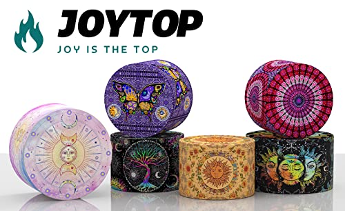 JOYTOP Grinder, 2.5 inch Boho Aesthetic Tree of Life Grinder (Colorful)