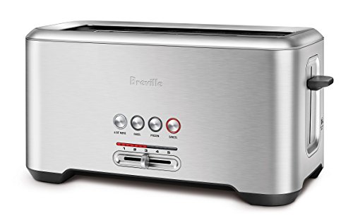 Breville Bit More 4-Slice Toaster, Brushed Stainless Steel, BTA730XL