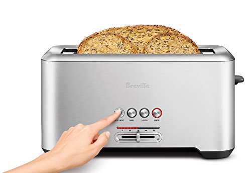 Breville Bit More 4-Slice Toaster, Brushed Stainless Steel, BTA730XL