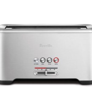 Breville Bit More 4-Slice Toaster, Brushed Stainless Steel, BTA730XL