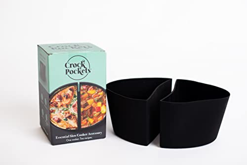 CrockPockets The Original Slow Cooker Divider, Silicone Insert, BPA Free, Dishwasher Safe