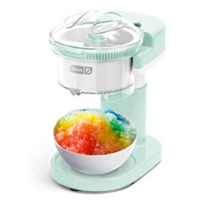 dash shaved ice maker + slushie machine with stainless steel blades for snow cone, margarita + frozen cocktails, organic, sugar free, flavored healthy snacks for kids & adults – aqua