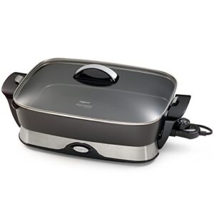 presto 06857 16-inch electric foldaway skillet, black