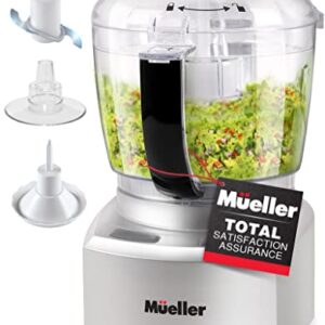 Mueller Ultra Prep Food Processor Chopper for Dicing, Grinding, Whipping and Pureeing – Food Chopper for Vegetables, Meat, Grains, Nuts and Whisk for Eggs and Cream