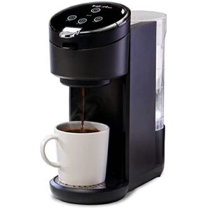 instant solo single serve coffee maker, from the makers of instant pot, k-cup pod compatible coffee brewer, includes reusable coffee pod & bold setting, brew 8 to 12oz., 40oz. water reservoir, black