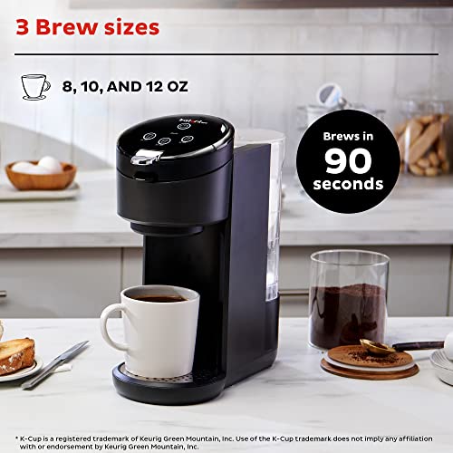 Instant Solo Single Serve Coffee Maker, From the Makers of Instant Pot, K-Cup Pod Compatible Coffee Brewer, Includes Reusable Coffee Pod & Bold Setting, Brew 8 to 12oz., 40oz. Water Reservoir, Black