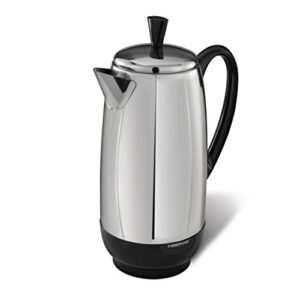 farberware 12-cup percolator, stainless steel, fcp412