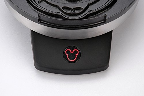 Disney DCM-12 Mickey Mouse Waffle Maker, Red 6 Inch