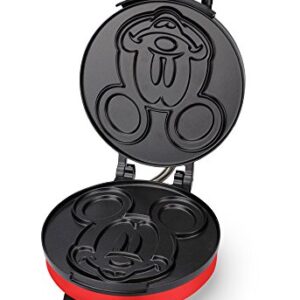 Disney DCM-12 Mickey Mouse Waffle Maker, Red 6 Inch