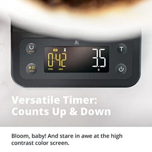 Greater Goods Digital Coffee Scale - for The Pour Over Coffee Maker | Brew Artisanal Java on a Coffee Scale with Timer | Great for French Press and General Kitchen Use | Designed in St. Louis