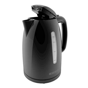 black+decker ke1500b 1.7l rapid boil electric cordless kettle, black