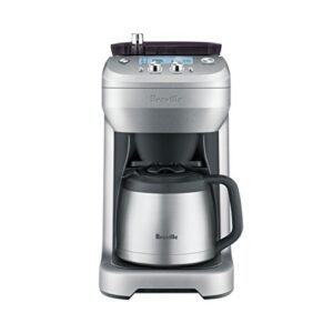 breville grind control coffee maker, 60 ounces, brushed stainless steel, bdc650bss