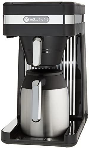 BUNN 55200 CSB3T Speed Brew Platinum Thermal Coffee Maker Stainless Steel, 10-Cup, Black