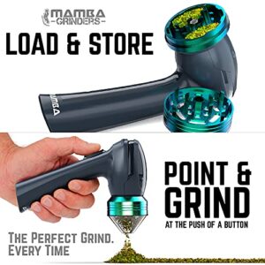 Mamba V2 1g Gray Electric Portable Herb Grinder. USB Powered Essential Kitchen Mill for Grinding