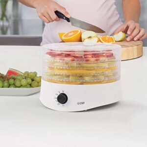 Commercial Chef Food Dehydrator, Dehydrator for Food and Jerky, CCD100W6, 280 Watts, White