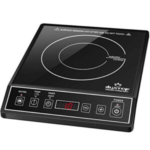 duxtop 1800w portable induction cooktop countertop burner, black 9100mc/bt-m20b