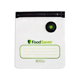 foodsaver® reusable quart vacuum zipper bags, for use with foodsaver handheld vacuum sealers, 10 count